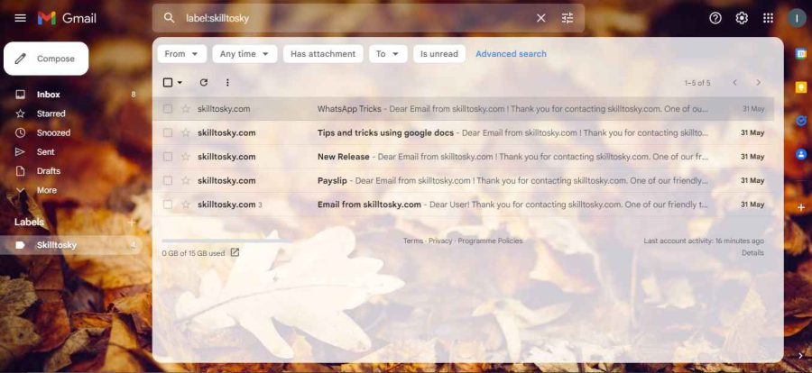 How to change the Gmail default theme – skilltosky.com