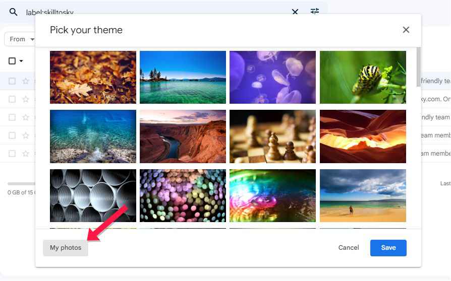 How to change the Gmail default theme - skilltosky.com
