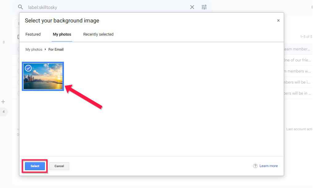 How to change the Gmail default theme - skilltosky.com