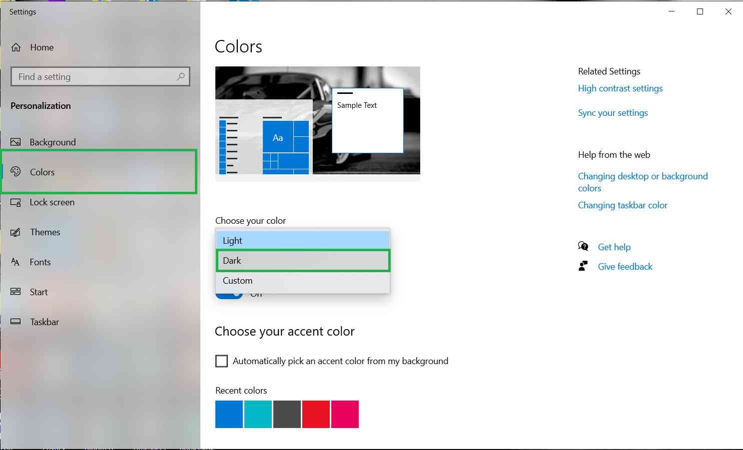 How to enable windows 10 dark mode - skilltosky.com