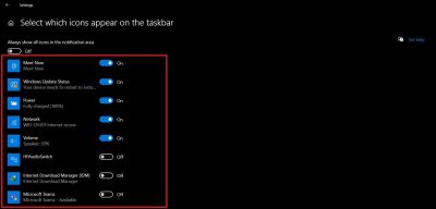How to Show or Hide Windows 10 Taskbar Icons – skilltosky.com